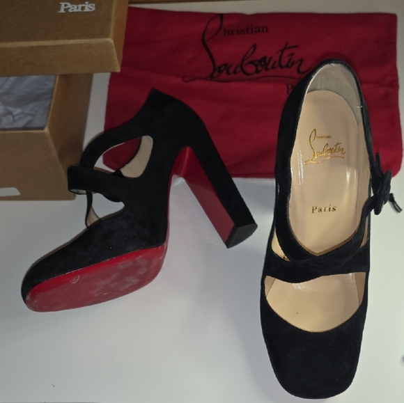 Christian Louboutin | Shoes | Miss Ellen Christian Louboutin Black ...